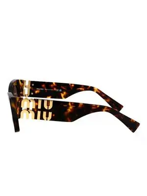 Miu Miu Tortoiseshell Frame Sunglasses - Brown