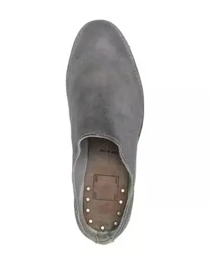 Guidi Grained Leather Mules