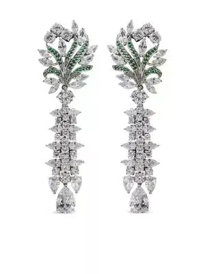 JUWELINA PARIS Diva Drop Earrings - Silver
