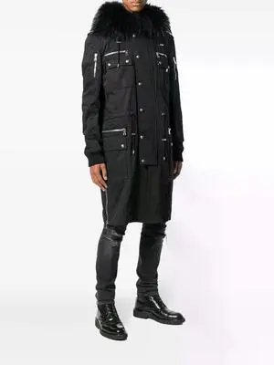 Balmain Faux-fur Trim Parka