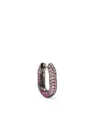 SELIM MOUZANNAR Link Pink Sapphire Single Earring - Silver