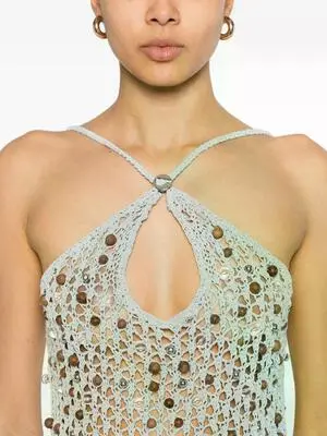 Coperni Beaded Knitted Mini Dress