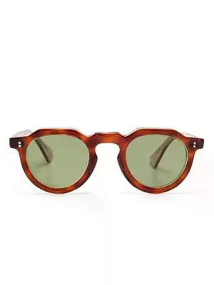 LESCA Crown Sunglasses - Brown