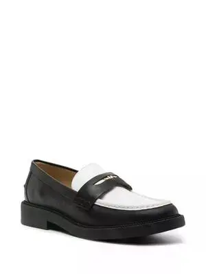 Michael Kors Logo-embossed Penny Leather Loafers