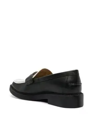 Michael Kors Logo-embossed Penny Leather Loafers