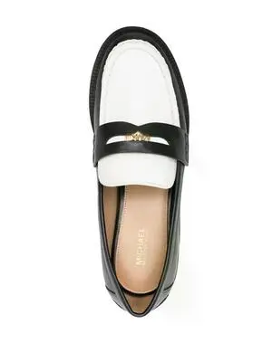 Michael Kors Logo-embossed Penny Leather Loafers