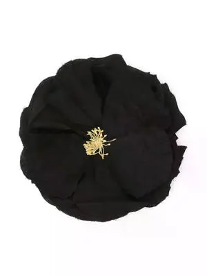 Dolce & Gabbana Floral-motif Brooch - Black