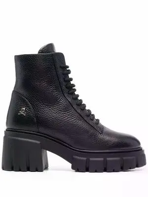 Philipp Plein Iconic Plein Leather Boots