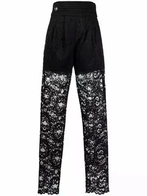 Philipp Plein Straight-leg Lace Trousers