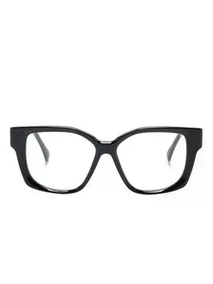 Max Mara Mm5184 Eyeglasses With Curved Arms - Black