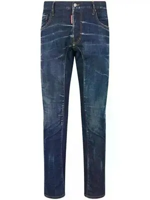 Dsquared2 Logo-appliqué Straight-leg Jeans