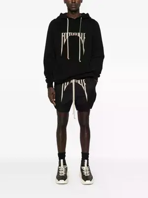 Rick Owens Motif-embroidered Track Shorts