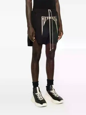 Rick Owens Motif-embroidered Track Shorts