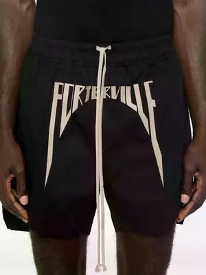 Rick Owens Motif-embroidered Track Shorts