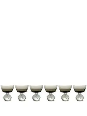SERAX X Bela Silva Eternal Snow Medium Stemmed Glass - Grey