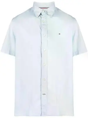 Tommy Hilfiger Logo-embroidered Poplin Shirt