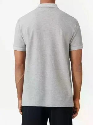 Burberry Logo-embroidered Polo Shirt - Grey