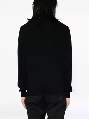 Brioni Wool-cashmere Half-zip Jumper - Black