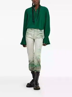 Roberto Cavalli Flared-cuff Blouse