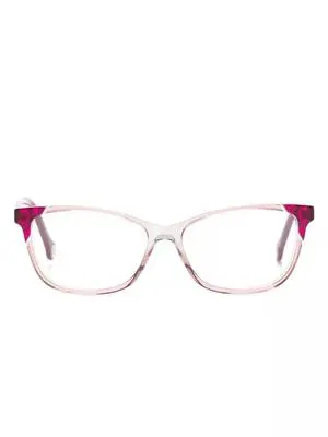 Carolina Herrera Her 284 Rectangle Frame Glasses - Red