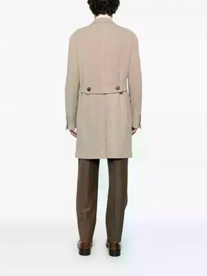 Tagliatore Single-breasted Belted Coat