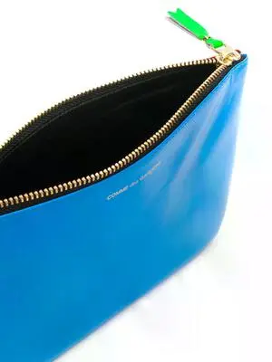 Comme Des Garçons Colour-block Leather Wallet