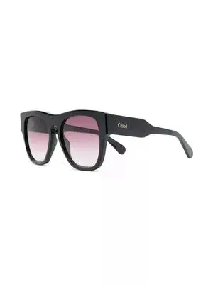 Chloé Polished Square-frame Sunglasses - Black