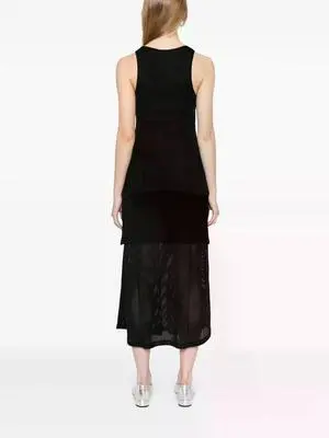 WALES BONNER Serenity Midi Dress - Black
