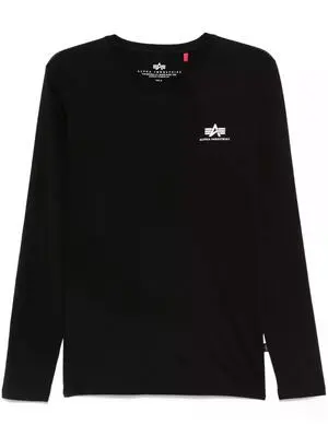Alpha Industries Flocked-logo T-shirt