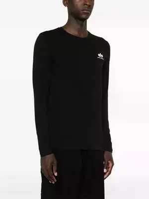 Alpha Industries Flocked-logo T-shirt