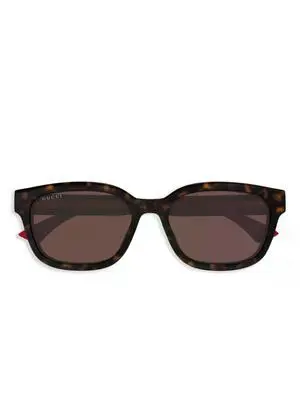 Gucci Square-Frame Sunglasses Red