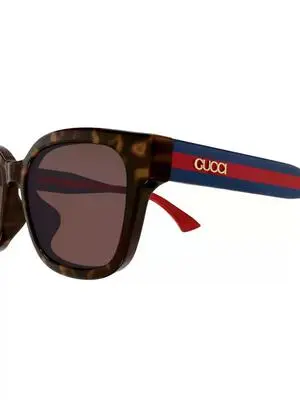 Gucci Square-frame Sunglasses - Red