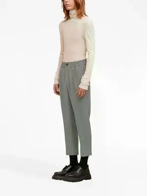 AMI Paris Elasticated Cropped Trousers