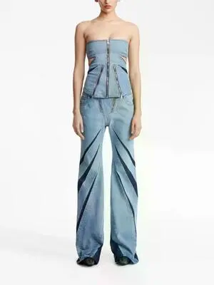 DION LEE Darted Denim Corset