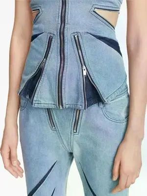 DION LEE Darted Denim Corset