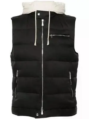 Eleventy Hooded Vests For Men