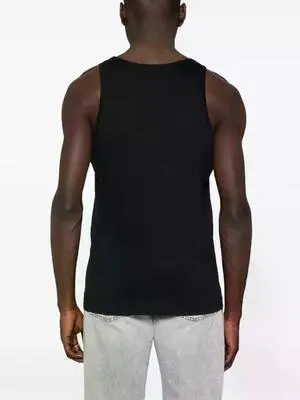 Sunspel Cotton Tank Top - Black