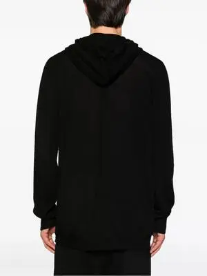 Rick Owens Fine-knit Hooded Jumper