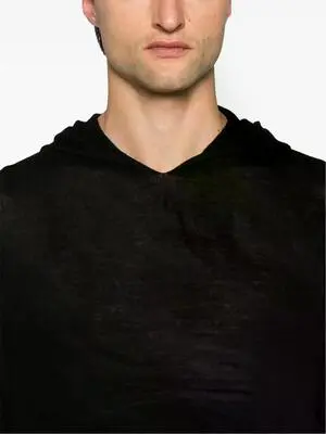 Rick Owens Fine-knit Hooded Jumper