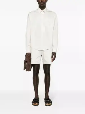 AMI Paris De Coeur Embroidered Poplin Shirt