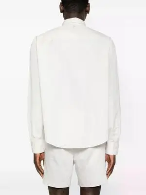 AMI Paris De Coeur Embroidered Poplin Shirt