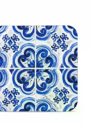 Dolce & Gabbana Blu Mediterraneo Printed Coasters
