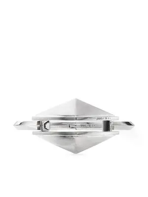 JIMMY CHOO Diamond Link Cuff Bracelet - Silver
