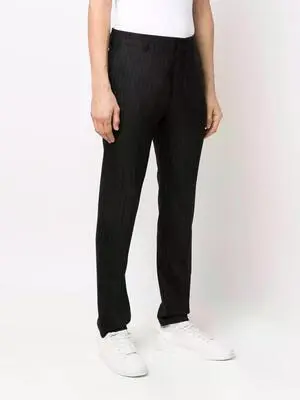 AMI Paris Pinstriped Tapered Trousers