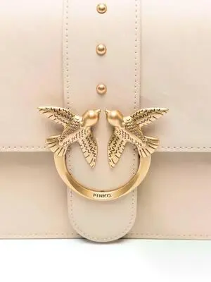 Pinko Love Shoulder Bag - Neutrals