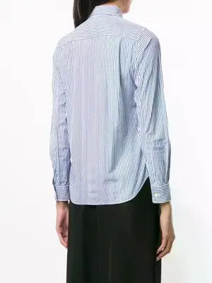 Play Comme Des Garcon Striped Branded Shirt