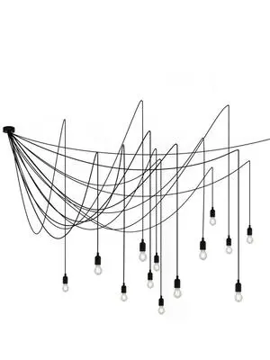 SELETTI Maman Chandelier Ceiling Lamp - Black