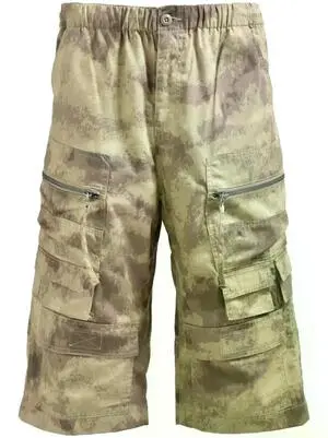 BREATH Camouflage-print Shorts - Neutrals