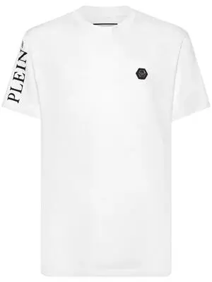 Philipp Plein Logo-patch Cotton T-shirt - White