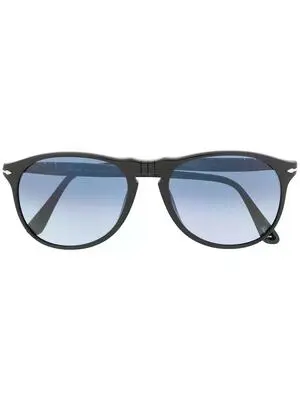 Persol Round Framed Sunglasses - Black